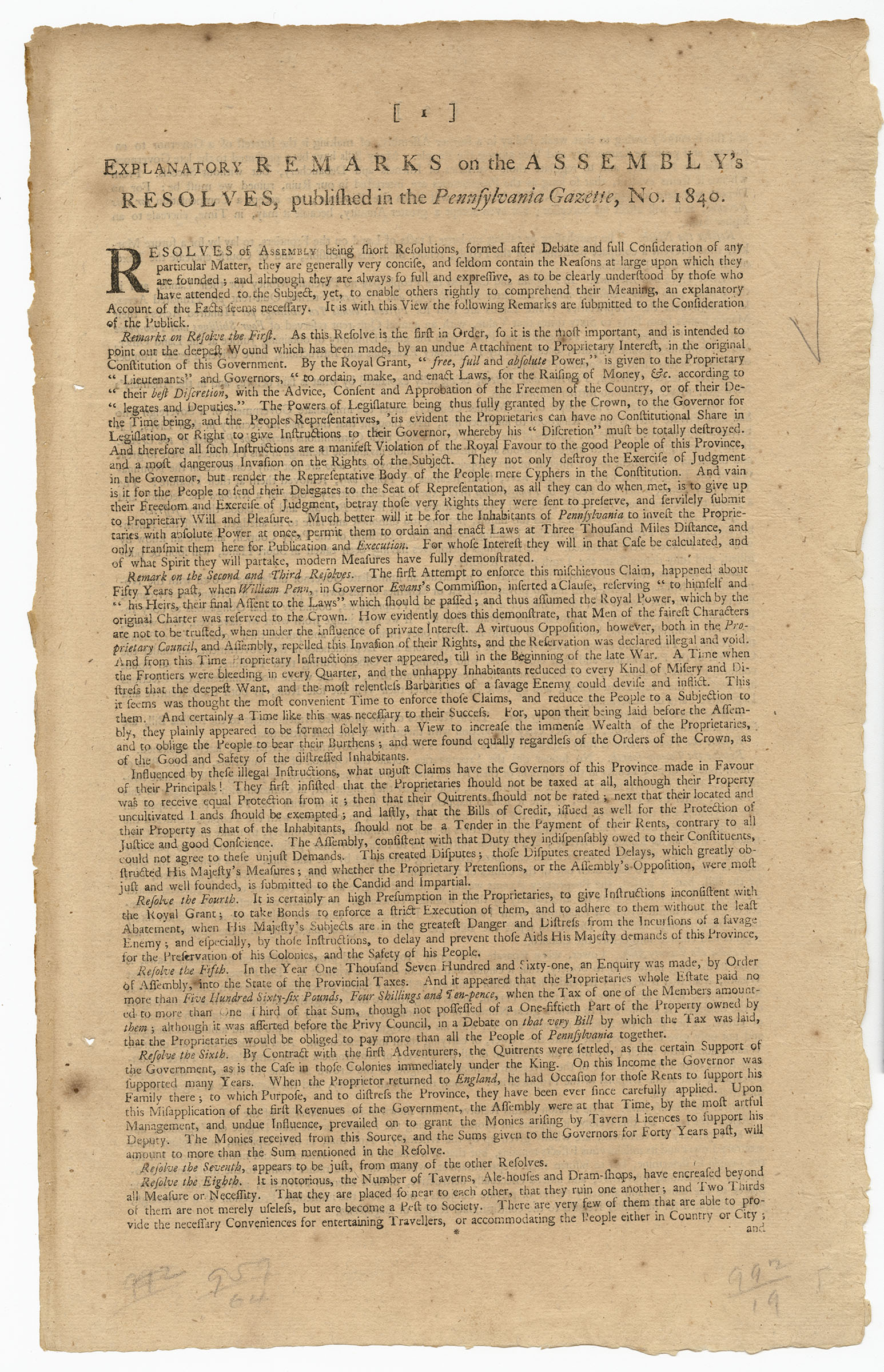 A Serious Address First Edition 